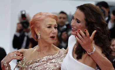 Andie MacDowell et Helen Mirren, drôles de dames sur la Croisette
