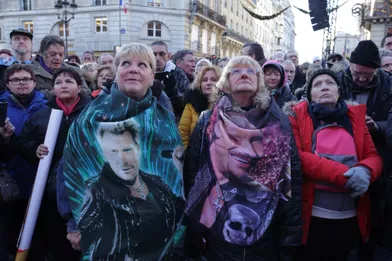 L'hommage à Johnny Hallyday en photos