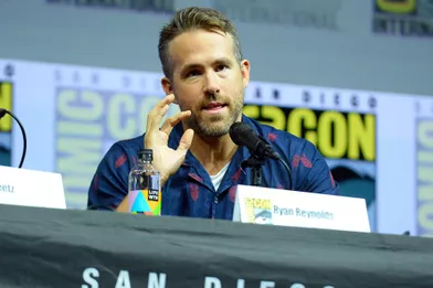 Ryan Reynolds tout sourire au Comic-Con de San Diego