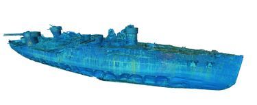 On a reconstitué le cuirassé Danton à 1000m sous la mer