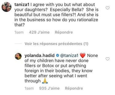 Yolanda Hadid assure que ses filles, Gigi et Bella, n’ont jamais eu recours au botox