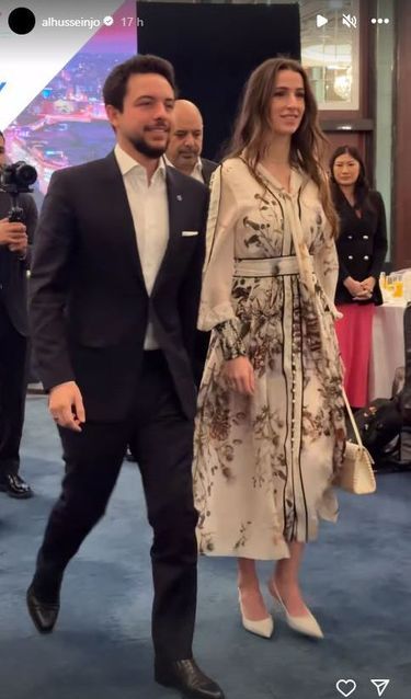 Hussein et Rajwa de Jordanie : premier voyage officiel, la nouvelle ...