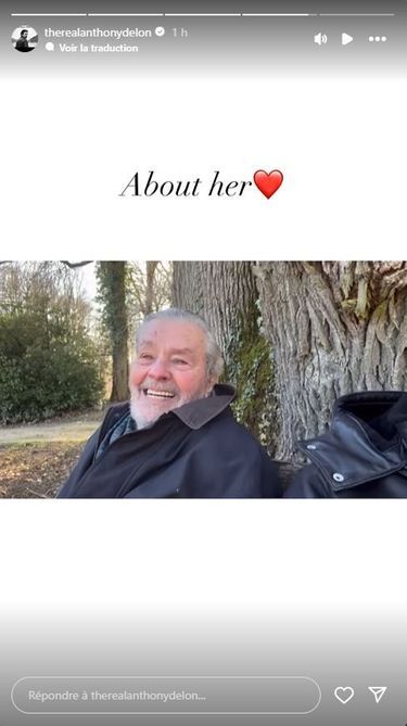 Balade en forêt et bons souvenirs : Alain Delon apparaît en vidéo avec ...