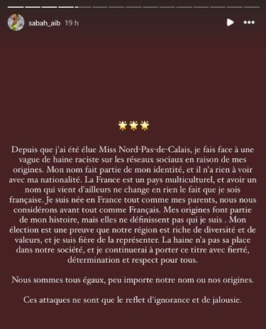 Élue Miss Nord-Pas-de-Calais, Sabah Aib victime d’une « vague de haine ...