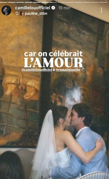 Camille Lou s'est mariée : des planches de surf, des bulles et Romain ...