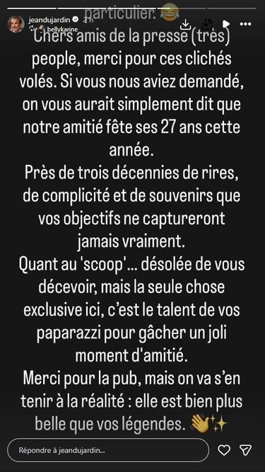 Jean Dujardin en couple avec l'actrice Karine Belly ? Sa drôle de réponse