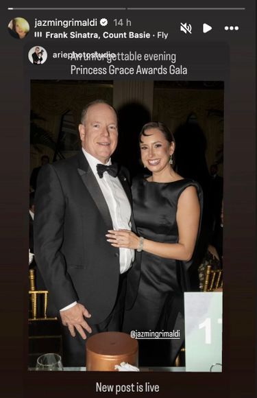 Jazmin Grimaldi partage un cliché inédit avec Albert de Monaco, père et ...