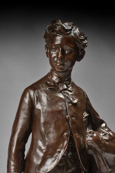 Un bronze de la statue du prince impérial avec Néro de Carpeaux ...