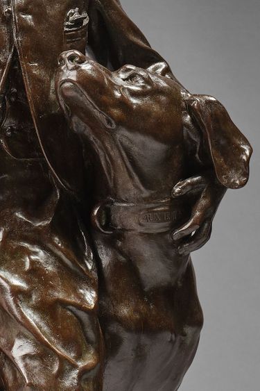 Un bronze de la statue du prince impérial avec Néro de Carpeaux ...