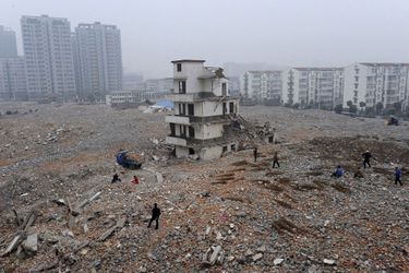 Ces maisons-clous qui résistent aux bulldozers - En Chine
