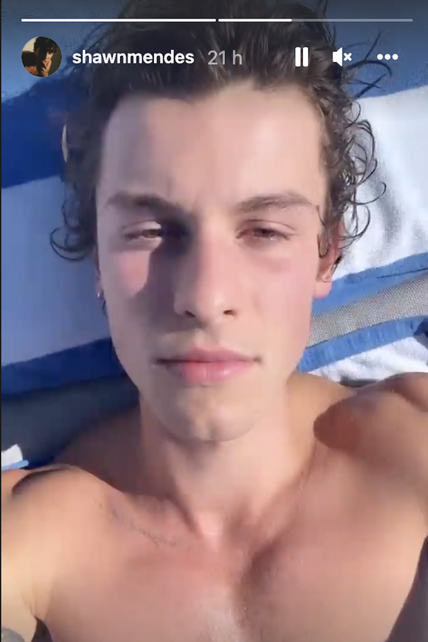 Bain de soleil pour Shawn Mendes et ses amis