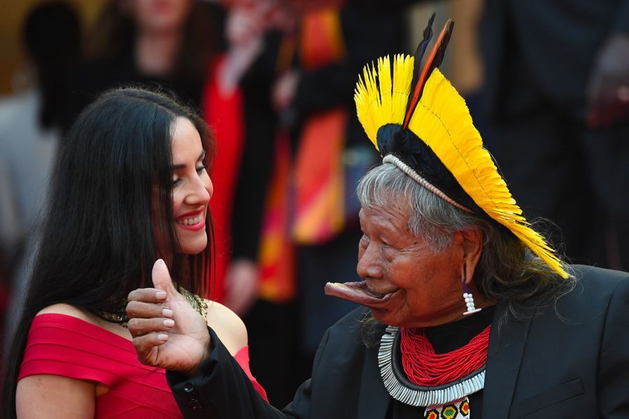 Raoni, le dernier des Kayapo à Cannes