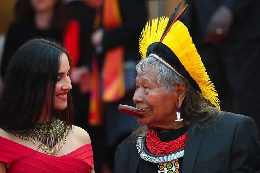 Raoni, le dernier des Kayapo à Cannes