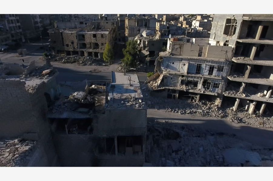 Alep vue du ciel par un drone