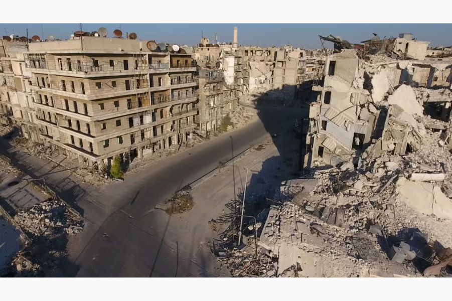 Alep vue du ciel par un drone