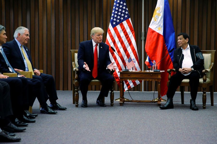 Donald Trump et Rodrigo Duterte, nouvelle amitié à Manille