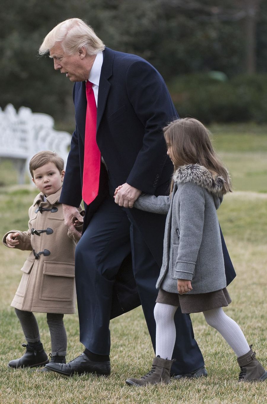 Donald Trump, un président en déplacement familial avec les enfants d ...