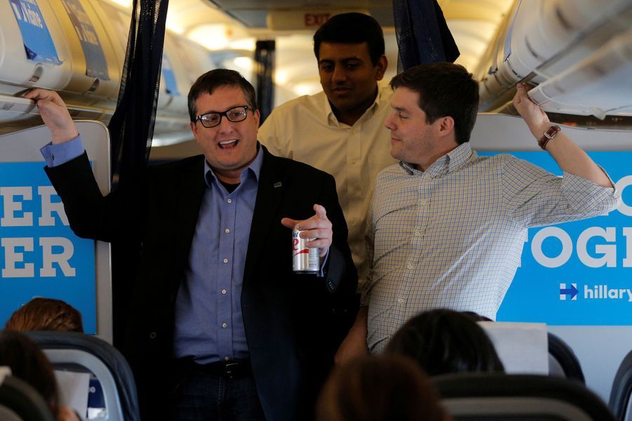 L’équipe de campagne d’Hillary Clinton en images