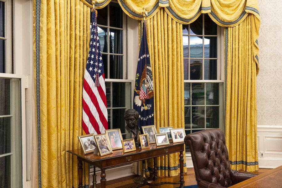 La décoration symbolique du Bureau ovale de Joe Biden
