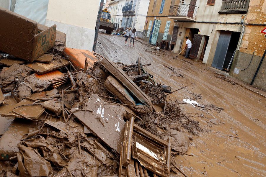Les ravages des inondations mortelles à Majorque