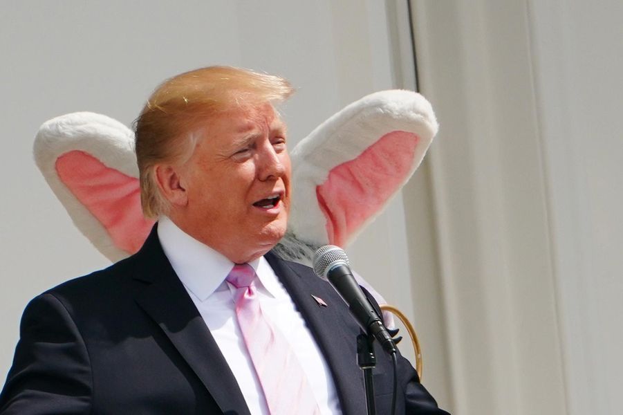 Pâques en duo à la Maison-Blanche pour Donald et Melania Trump