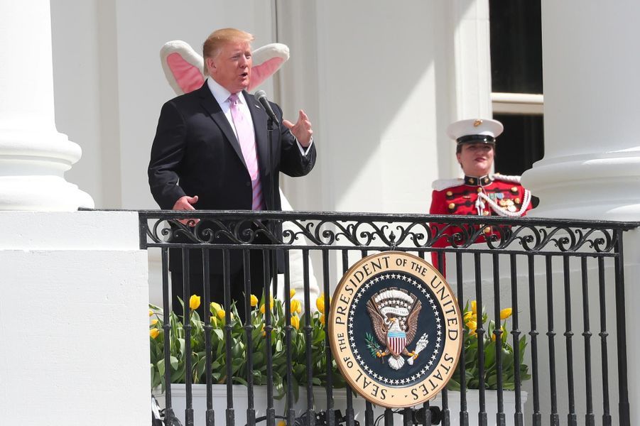 Pâques en duo à la Maison-Blanche pour Donald et Melania Trump