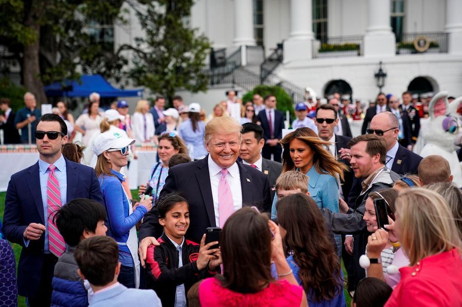 Pâques en duo à la Maison-Blanche pour Donald et Melania Trump