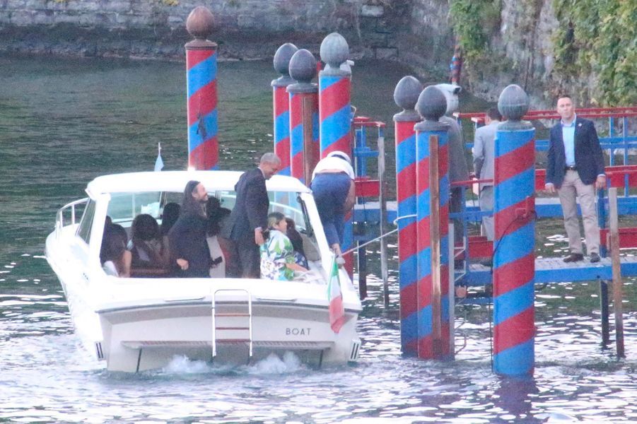 Sortie en bateau sur le lac de Côme pour Barack Obama et George Clooney