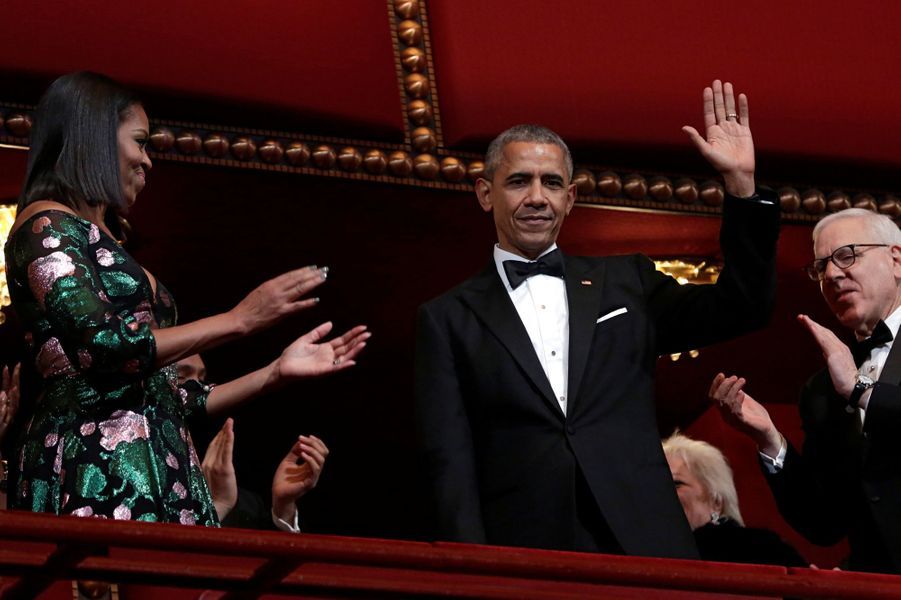 Standing ovation pour les Obama aux Kennedy Center Honors