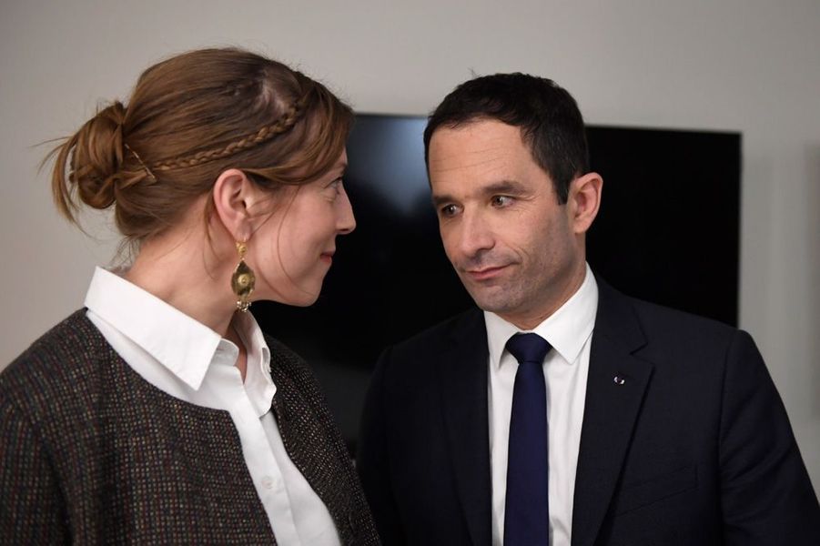 A Bercy, le soutien de Gabrielle Guallar à son compagnon Benoît Hamon