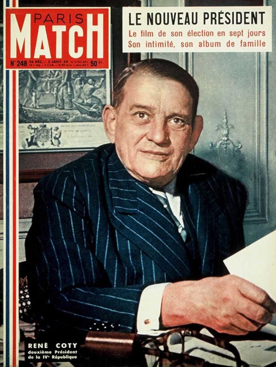 De René Coty à Emmanuel Macron, les nouveaux présidents dans Paris Match