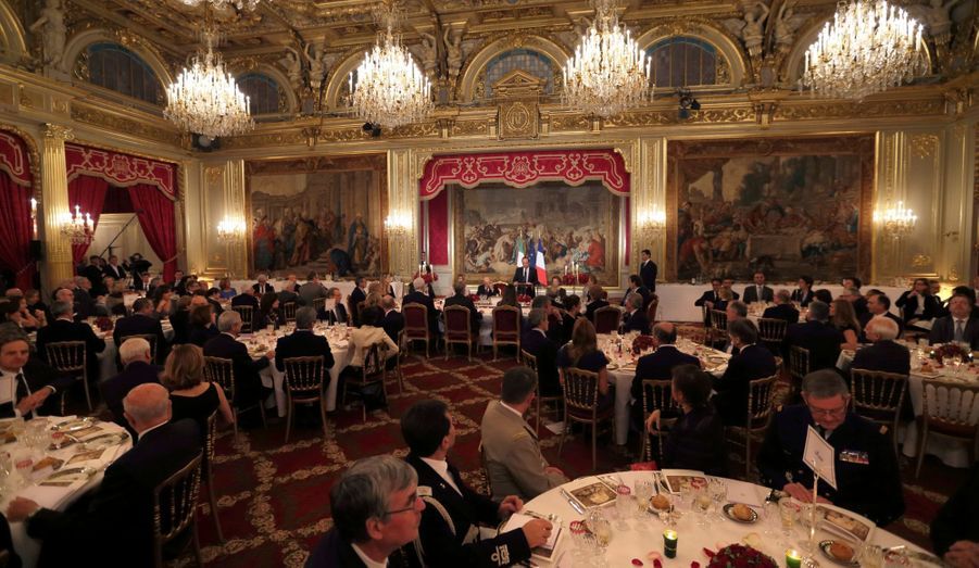 Diner d'Etat à l'Elysée pour le président italien