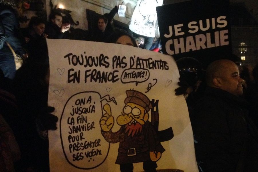Manifestation De Soutien à Charlie Hebdo à Paris Liberté De La