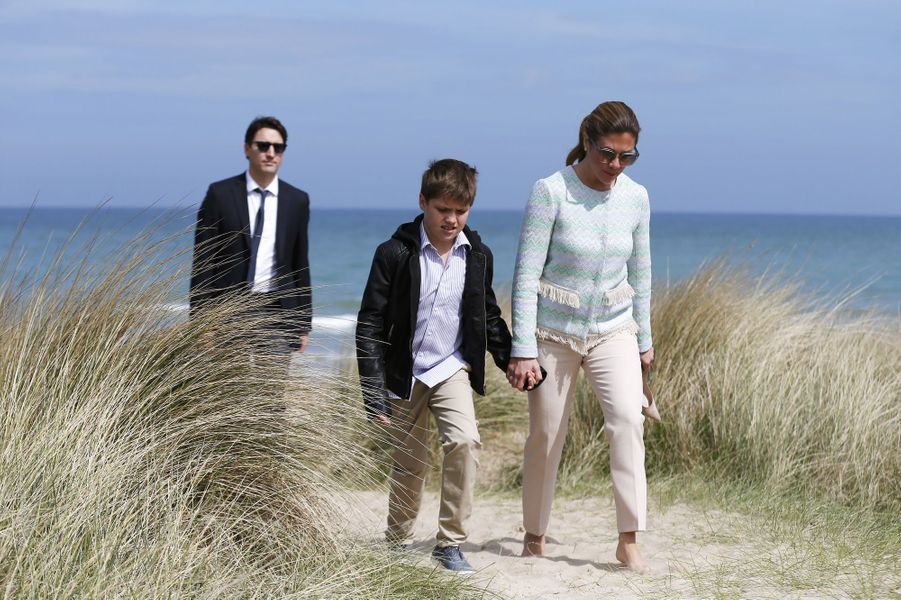 L’émouvante visite de Justin Trudeau, en famille à Juno Beach