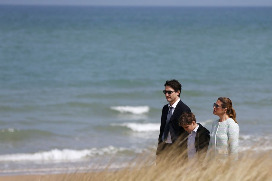 L’émouvante visite de Justin Trudeau, en famille à Juno Beach