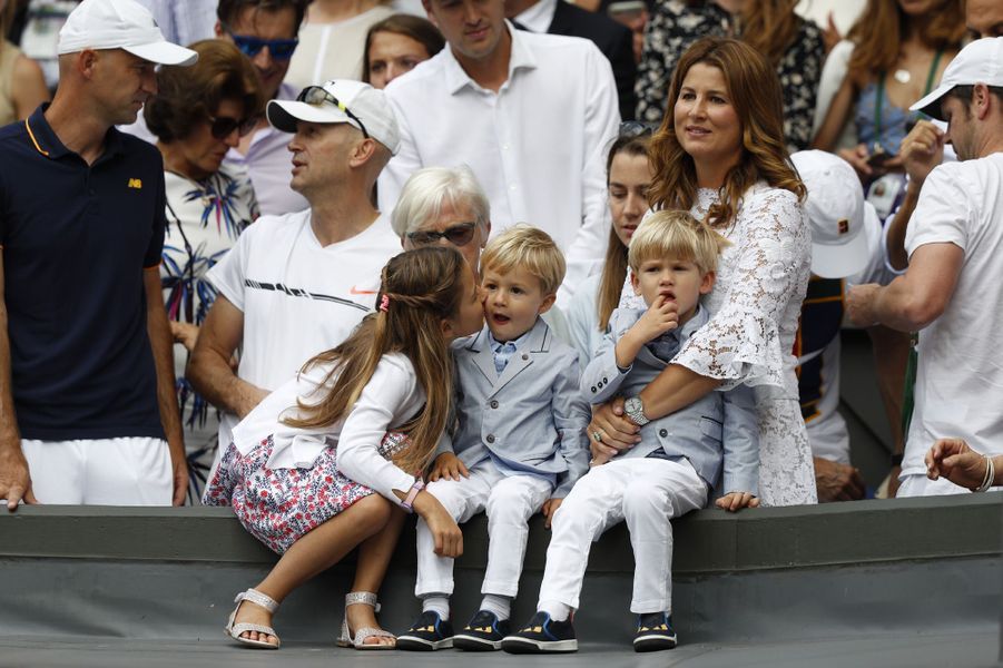 A Wimbledon, Roger Federer a gagné sous les yeux de ses enfants
