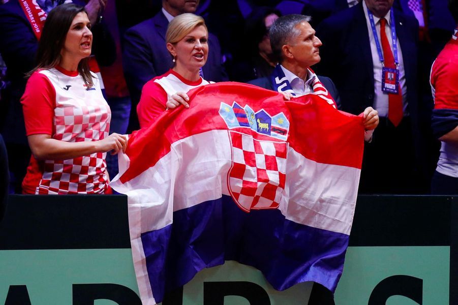 Coupe Davis : la présidente croate, première supportrice de son équipe
