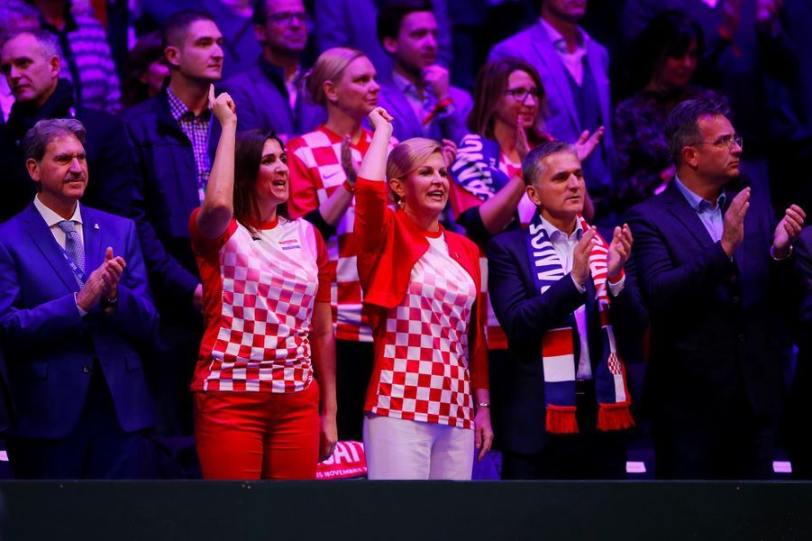 Coupe Davis : la présidente croate, première supportrice de son équipe