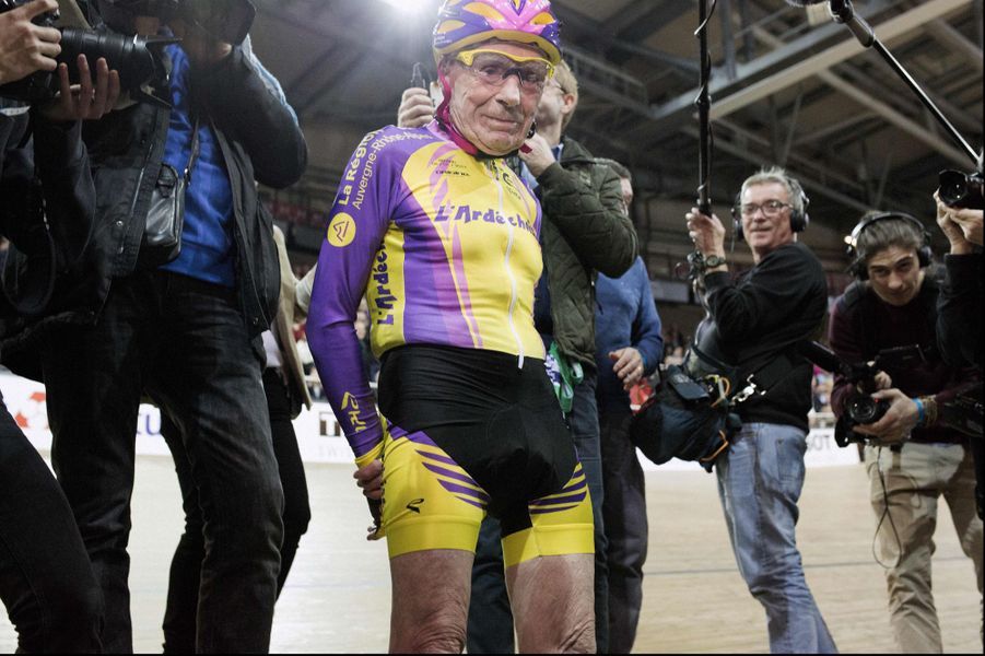 La nouvelle performance de Robert Marchand, 105 ans, en images