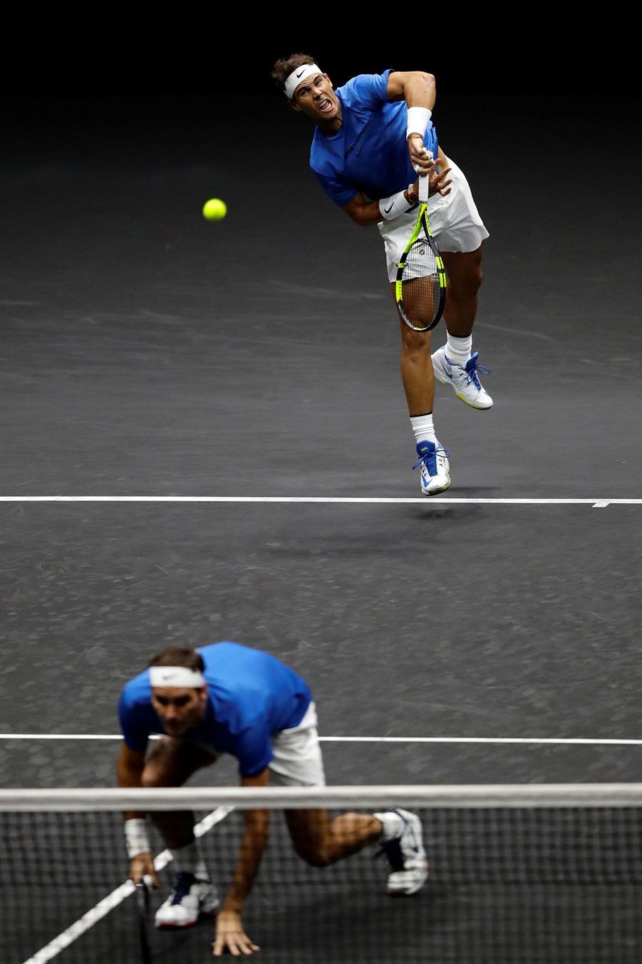 Les légendaires Rafael Nadal et Roger Federer ont joué ensemble en double