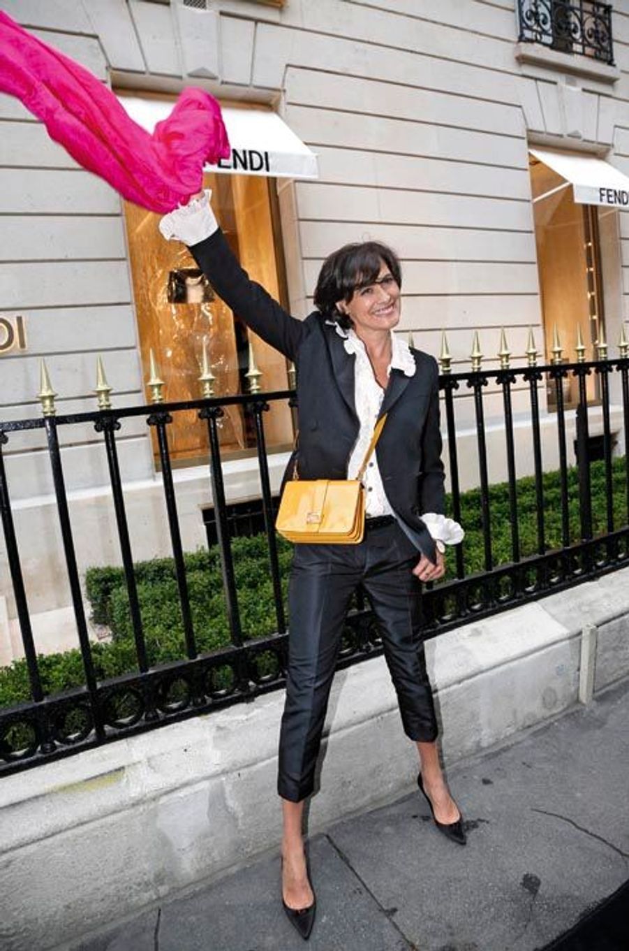 Sharon Stone à I'inauguration de la boutique Fendi à Paris