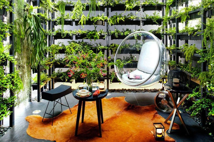 Un jardin vertical de 7,5 mètres de haut - Une maison de trois étages ...
