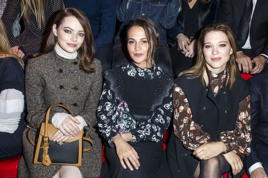 Emma Stone, Catherine Deneuve et Justin Theroux se pressent chez Louis ...