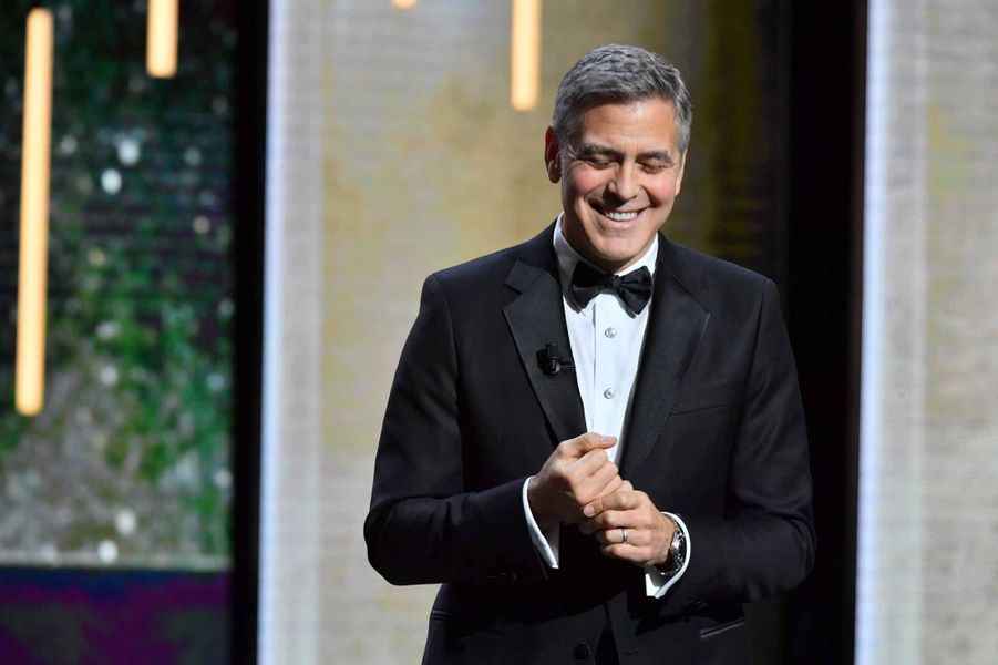 En images : Amal et George Clooney à Paris pour les César 2017