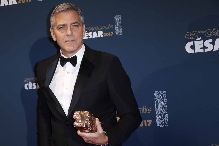En images : Amal et George Clooney à Paris pour les César 2017