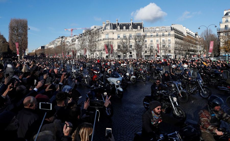 L'hommage à Johnny Hallyday en photos