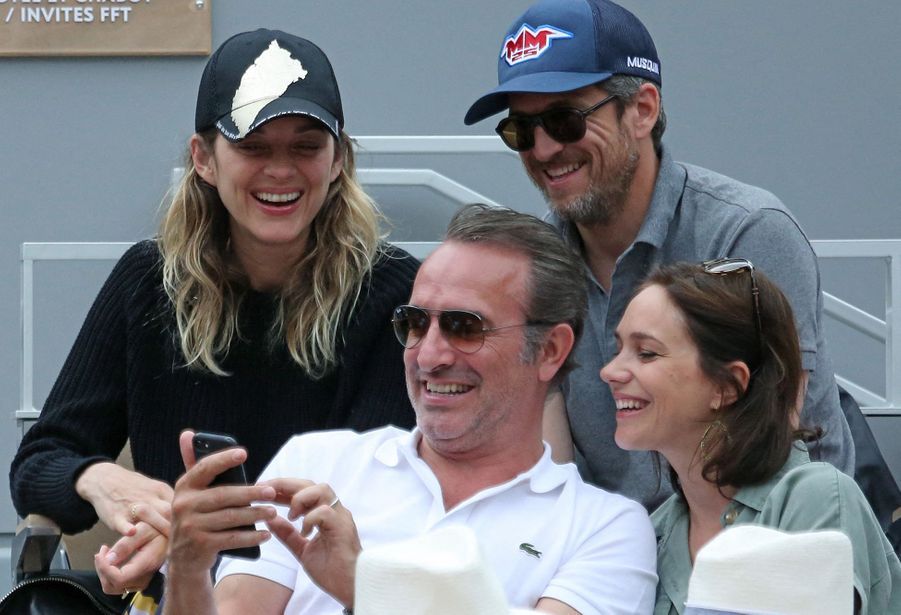 Marion Cotillard et Guillaume Canet, retrouvailles à Roland-Garros