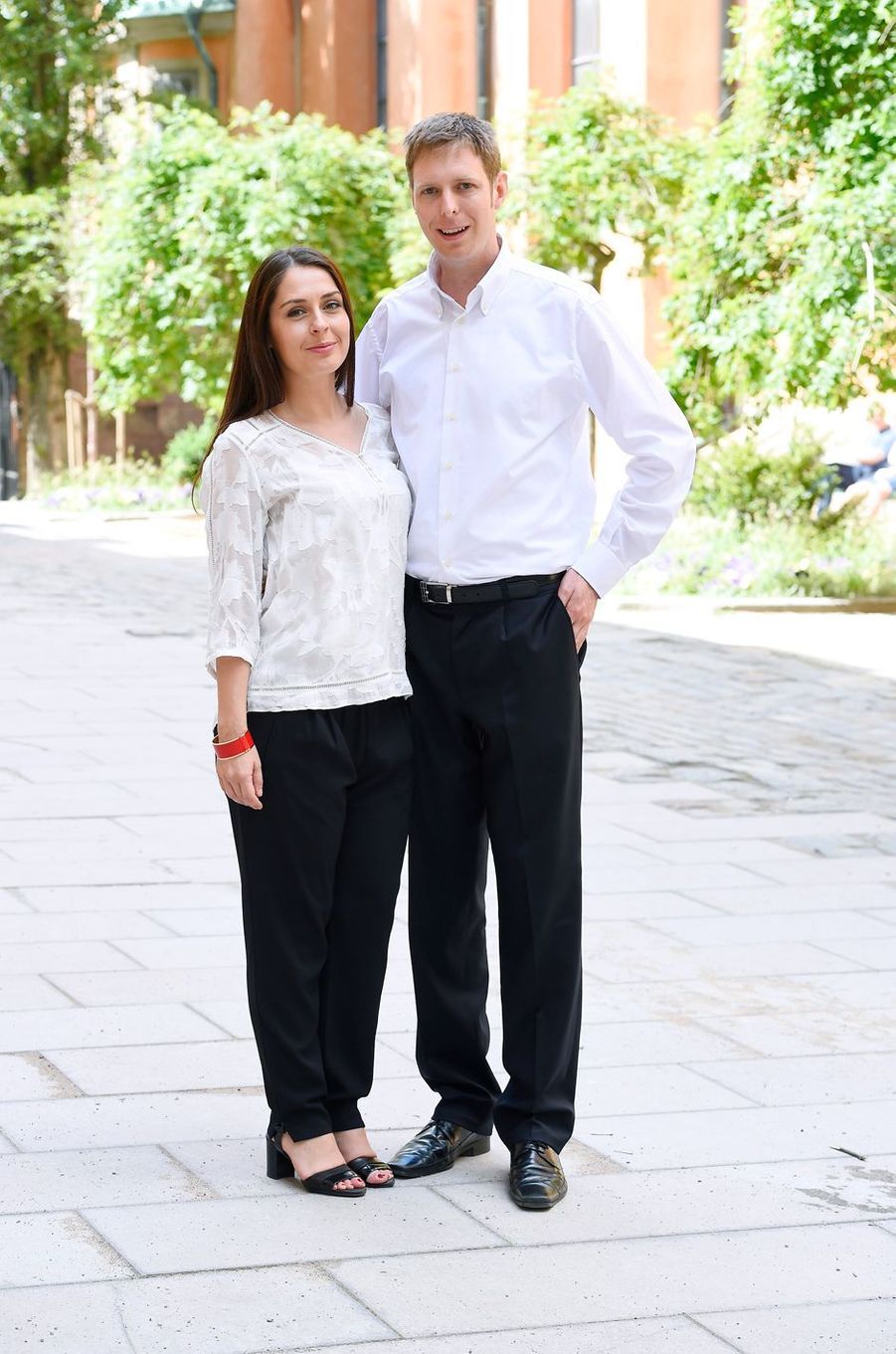 Le prince Leka II d'Albanie et Elia Zaharia à Stockholm