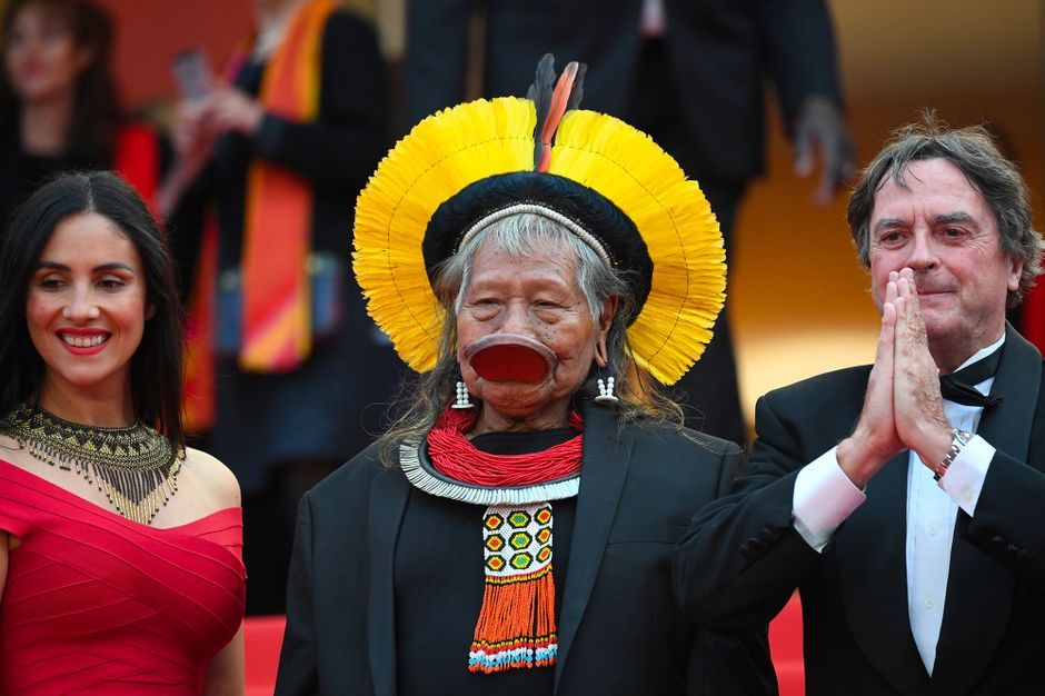 Raoni, le dernier des Kayapo à Cannes