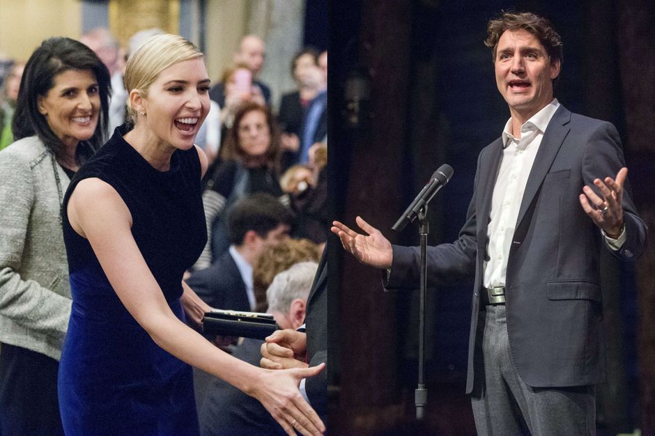 Ivanka Trump et Justin Trudeau se retrouvent à Broadway